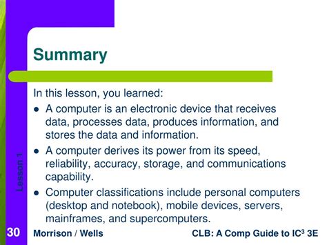 Ppt Lesson 1 Computers And Computer Systems Powerpoint Presentation
