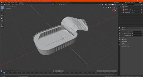 빈 직사각형 양철 깡통을 엽니다 3d 모델 29 3ds Blend C4d Fbx Max Ma Lxo Obj Free3d