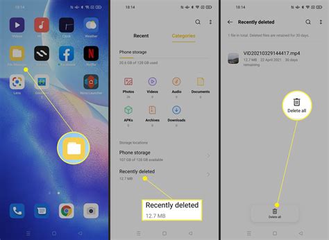 Android Trash Folder Locate And Recover Deleted Files