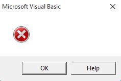 Microsoft Visual Basic Error Blank Support Topics