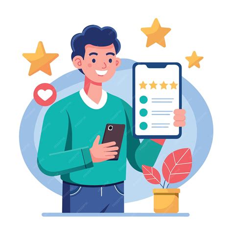 Customer Feedback From Mobile Application Rating Or User Experience Scoring And Satisfaction Pro