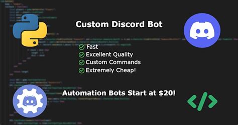Create A Discord Bot In Python By Nil901 Fiverr