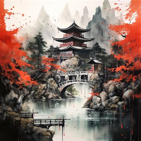 Premium Photo Traditional Framed Wall Art Japanese Samurai Art