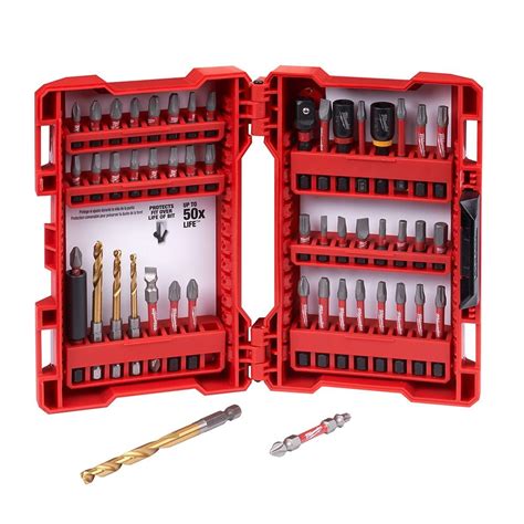 Milwaukee Tool Shockwave Impact Duty Driver Steel Bit Set 50 Piece