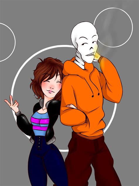 Us Papyrus X Frisk By Banga San On Deviantart