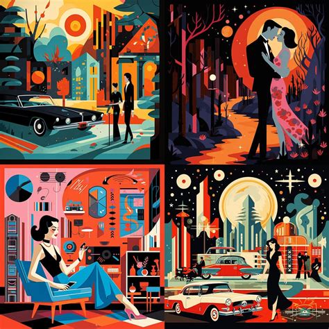 Josh Agle Ai Art Style Retro Modernist Masterpieces Josh Agle