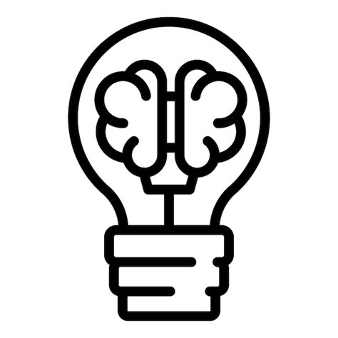 Premium Vector Idea Brain Icon Outline Vector Plan Content Media Seo