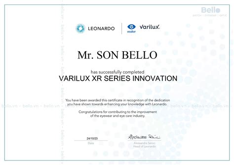 Essilor Varilux Xr Series Đa Tròng Ai Phi Tuyến Tính Tốt Nhất Thế Giới