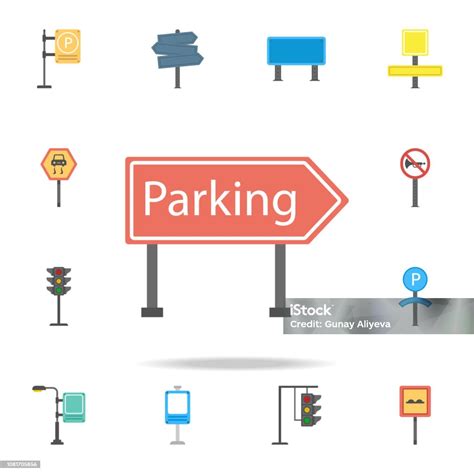 주차 지역 착 색 된 아이콘입니다 컬러도 기호 아이콘의 자세한 설정 합니다 프리미엄 그래픽 디자인입니다 웹사이트 웹 디자인 모바일 응용 프로그램 모음 아이콘 중 하나 개념에