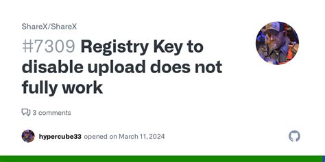 Registry Key To Disable Upload Does Not Fully Work · Issue 7309