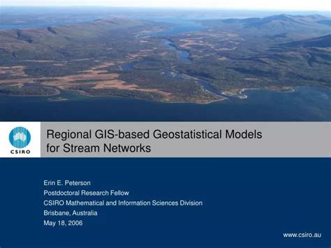 ppt regional gis based geostatistical models for stream networks