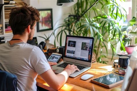 Premium Photo Programmer Web Developer Designer Working At Office