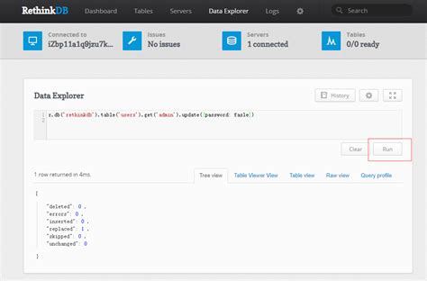 Rethinkdb Getting Started Websoft9