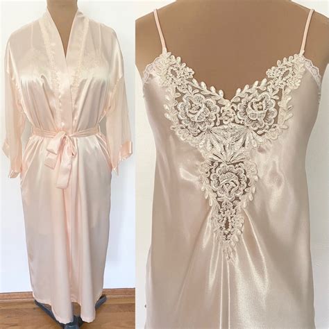 Satin Nightgown Etsy
