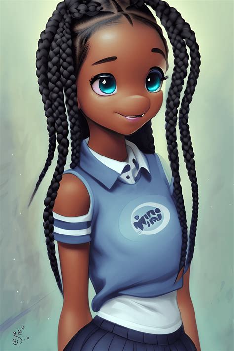 Pixar Flirty And Sexy Cartoon Black Teenage Girl Creative Fabrica