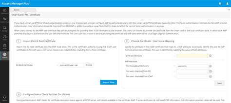 Smart Card PKI Certificate Based Authentication In Access Manager Plus