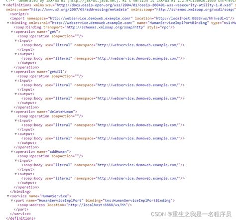 spring boot 使用 webservice