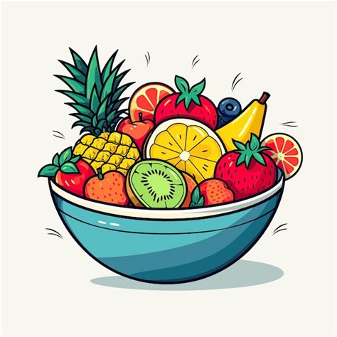 Bowl Of Fruits Clipart