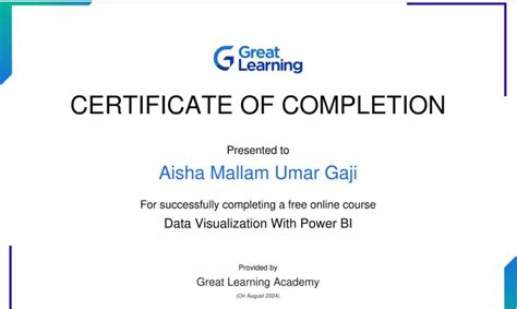 Thank God I Have Completed The Power Bi Course Aisha Omar