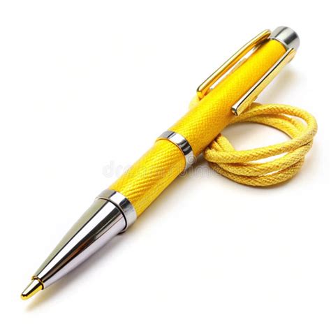 Unique Pen With Yellow String Accessories For Souvenirs Stock