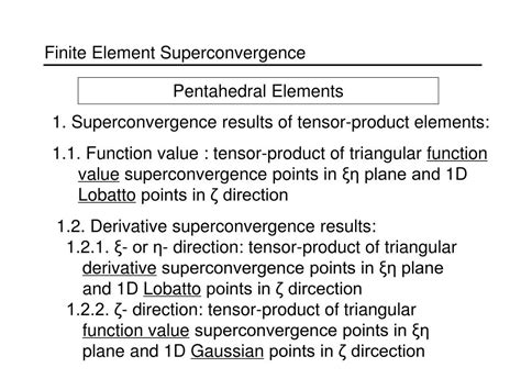 Ppt Superconvergence Points In Finite Element Method Powerpoint