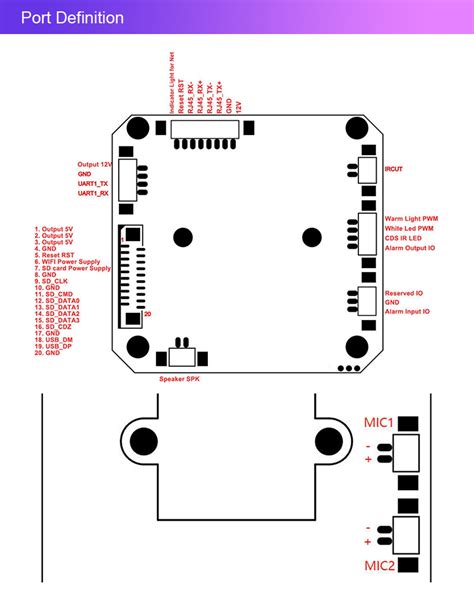 5mp H 265 Ip Camera Board Full Color Image Support Warm Light Dual Light Ir Led Light Hsell