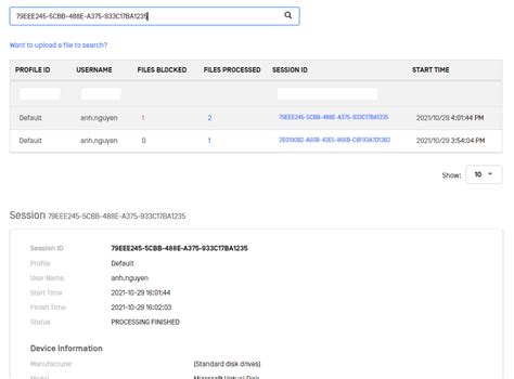 Session Logs Metadefender Kiosk Windows