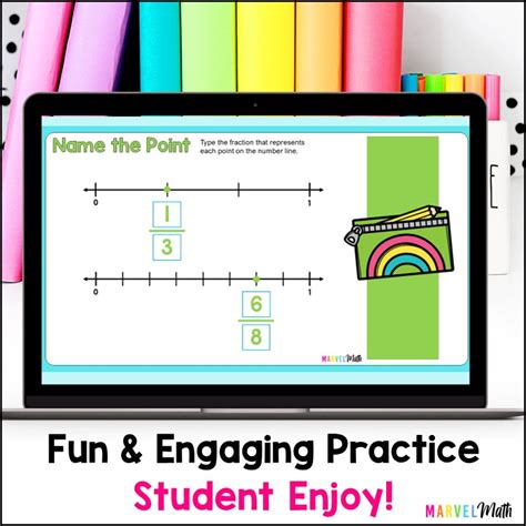 Fractions On A Number Line Google Slides TEKS B A CCSS NF B Marvel Math