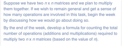 solved suppose we have two n×n matrices and we plan to