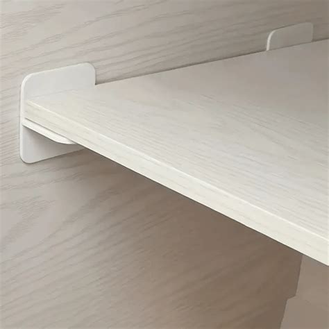 4pcs No Drill Shelf Supports Traceless Wardrobe Partition Brackets