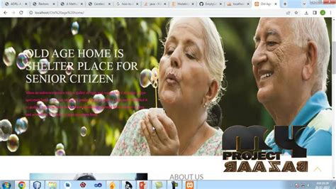 Web Application Old Age Home Management System Myprojectbazaar Youtube