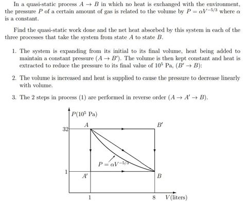 Answered In A Quasi Static Process A B In Bartleby