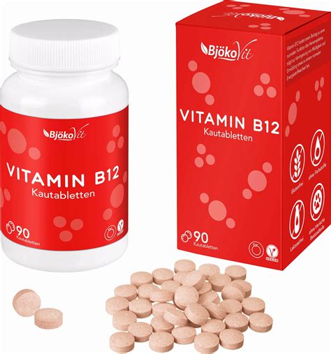 Vitamin B12 Chewable Tablets 90 Chewable Tablets Bjökovit Vitalabo Online Shop