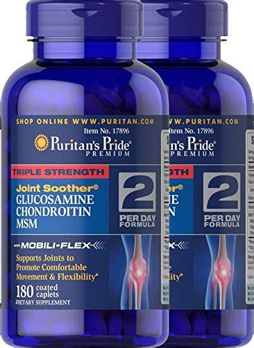 Puritans Pride 2 Pack Of Triple Strength Glucosamine Chondroitin