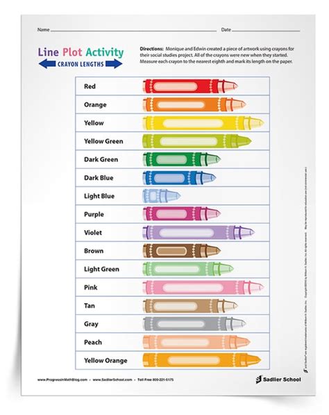 Free Line Plot Worksheet Using Fractions To Measure Crayon