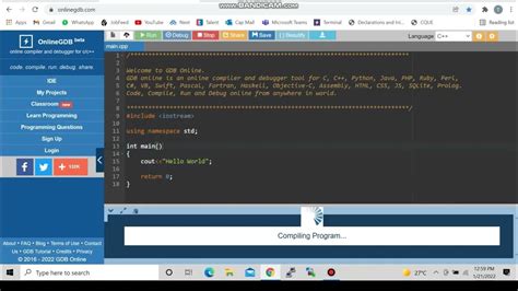 How To Use Online Gdb Compiler To Run Programs In Any Programming Language Youtube