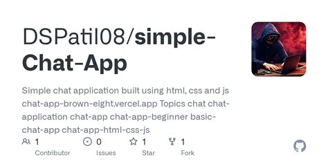 Github Dspatil08simple Chat App Simple Chat Application Built Using Html Css And Js Chat