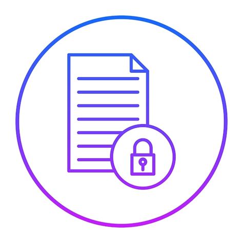Premium Vector Document Locked Vector Illustration