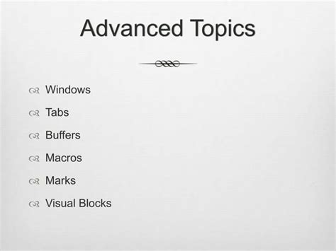 Introduction To Vim PPTX Operating Systems Computer Software And Applications