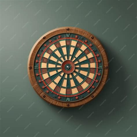 Premium Ai Image Dart Arrow Targeted Board Game Cartoon Illustration