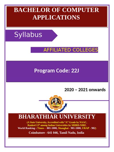 Bca 2020 2021 Naan Mudhalvan Updated 14032023 Pdf C Pointer