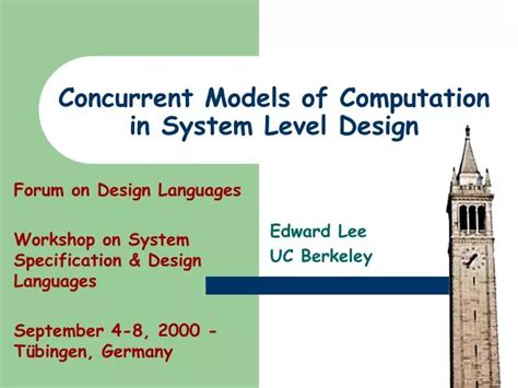 Ppt Concurrent Models Of Computation In System Level Design Powerpoint Presentation Id1704784