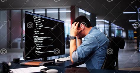 coder using computer at desk stock image image of brazil hispanic 336945933