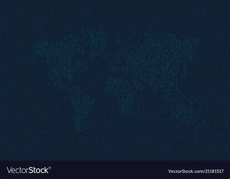 Hexadecimal Computer Code In The Form Royalty Free Vector