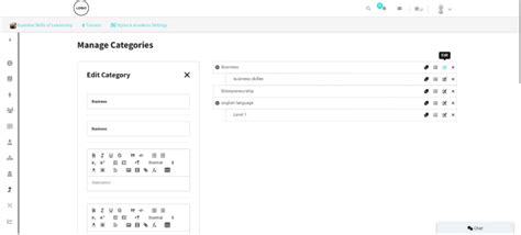 Managing Categories User Manuals