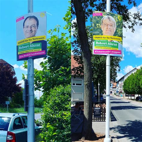 Sander Schwick Bei Herrlichem Wetter Habe Ich Heute Noch Die Störer Für Robert Ahrnt Geklebt
