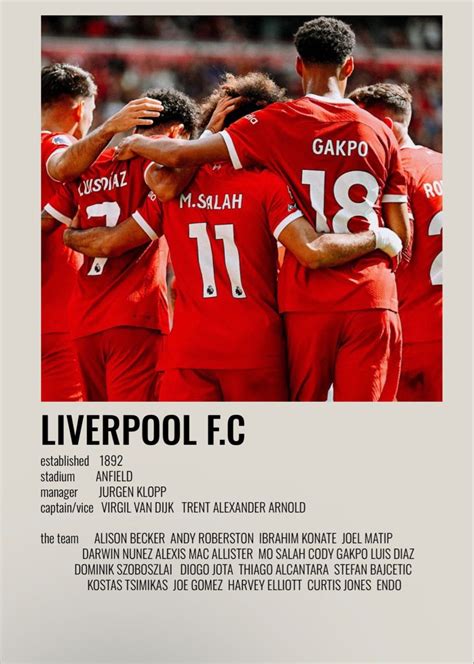 Alternative Football Poster Liverpool Fc Liverpool Fc Liverpool Fc