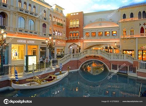 Grand Canal Shopping Center Venetian Resort Las Vegas Strip Las — Stock