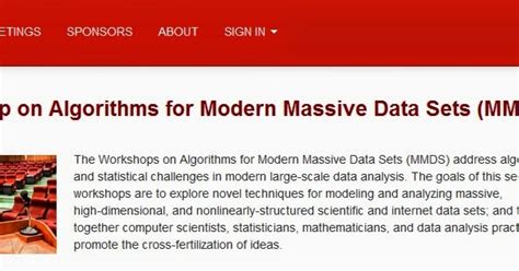 Nuit Blanche Slides Mmds 2014 Workshop On Algorithms For Modern Massive Data Sets