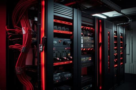 Premium Photo Server Rack With Redundant Power Supplies